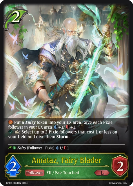 Amataz, Fairy Blader/Shadowverse: Evolve | Shadowverse Wiki | Fandom