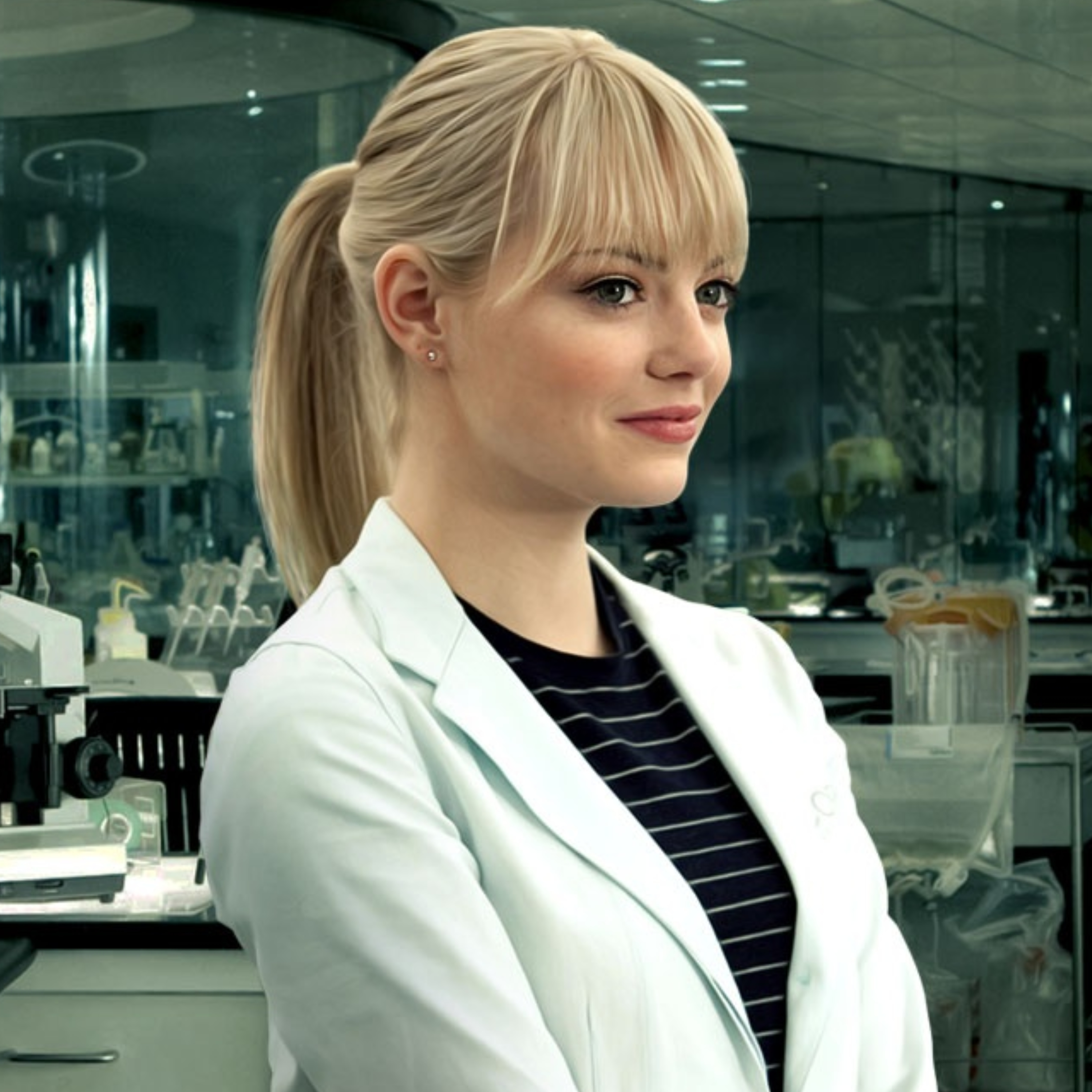 Gwen Stacy Blue Coat
