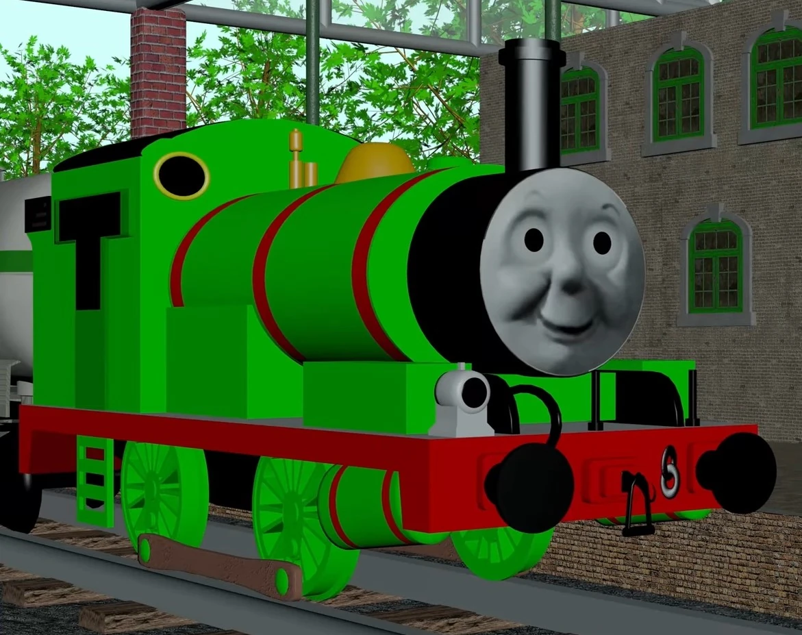 Percy The Train Face Template