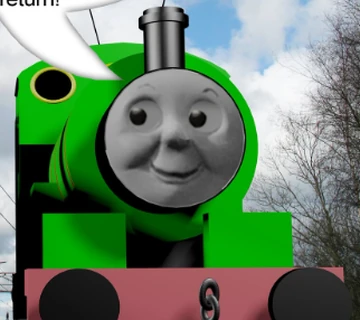 Percy The Train Face Template