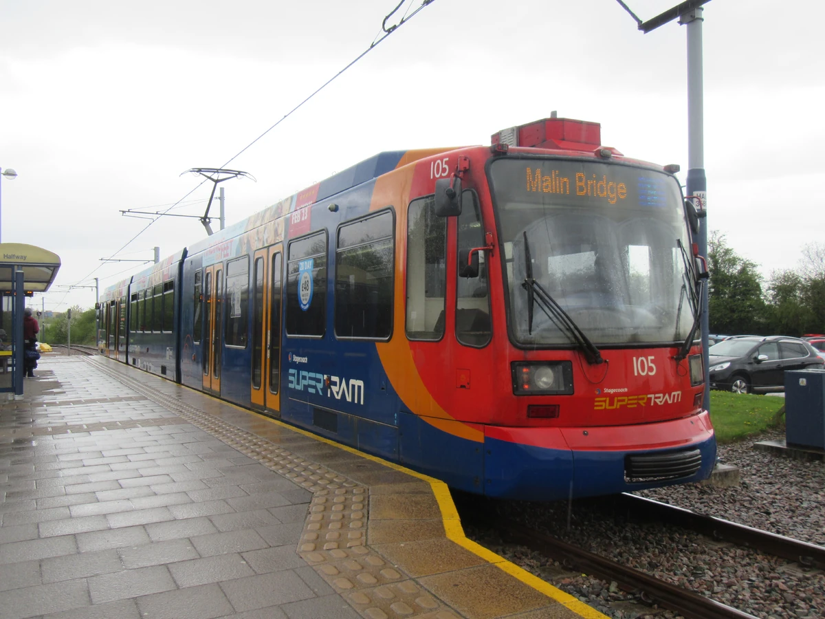Halfway tram stop | Sheffield Supertram Wiki | Fandom