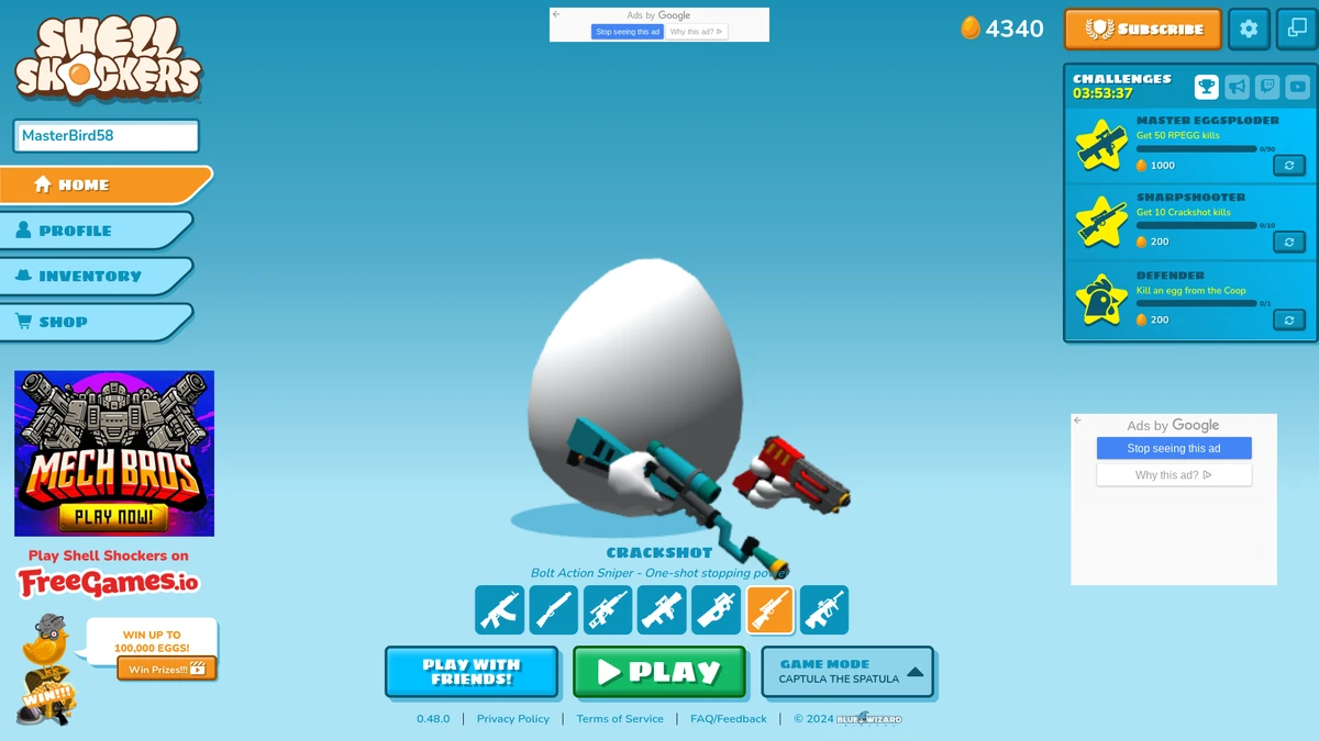 Main Menu | Shell Shockers Wiki | Fandom