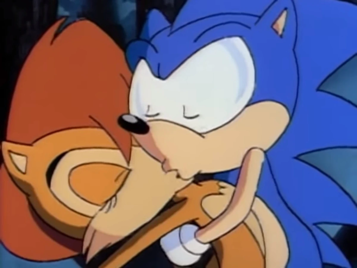 Sonic And Sally Kiss