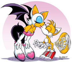 Rouge And Tails Kiss