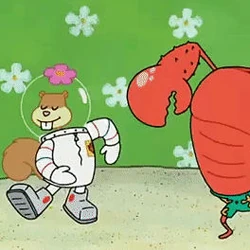 sandy cheeks laughing