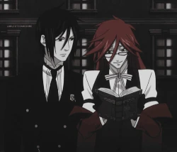 Black Butler Grell And Sebastian Gif