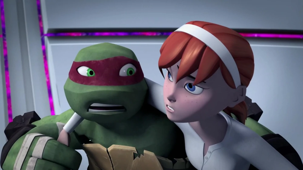 Tmnt 2012 Raph Y Su Novia