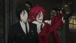 Black Butler Grell And Sebastian Gif
