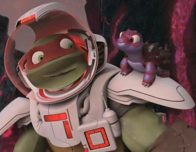 Tmnt 2012 Raphael And Chompy Raph Finds Mikey In The Wasteland