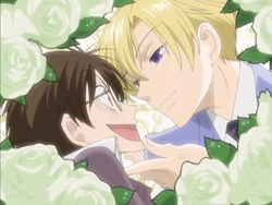 tamaki and haruhi kiss manga