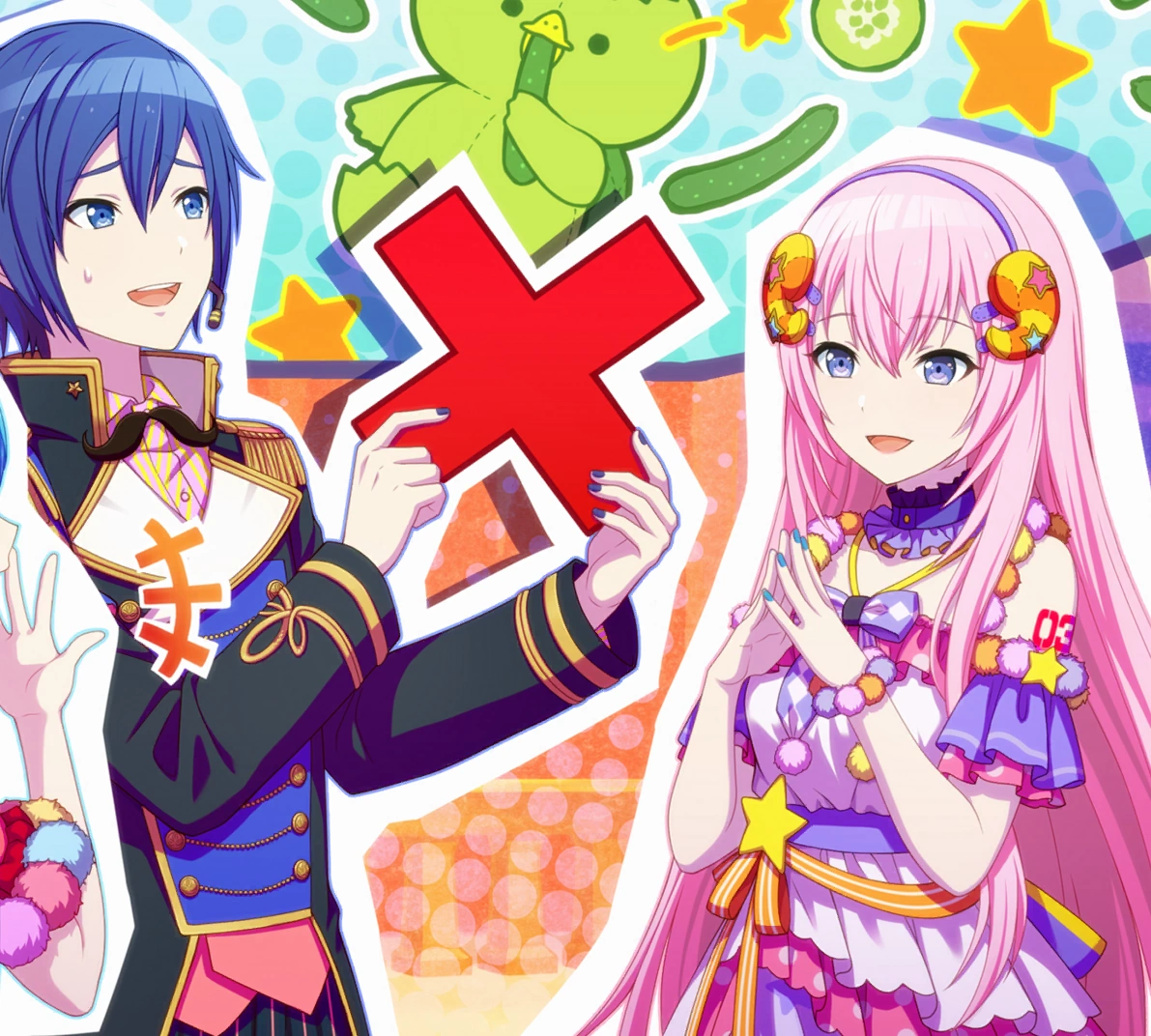Luka Megurine Y Kaito Megurine Luka, Kaito, Meiko, Wonderlands X