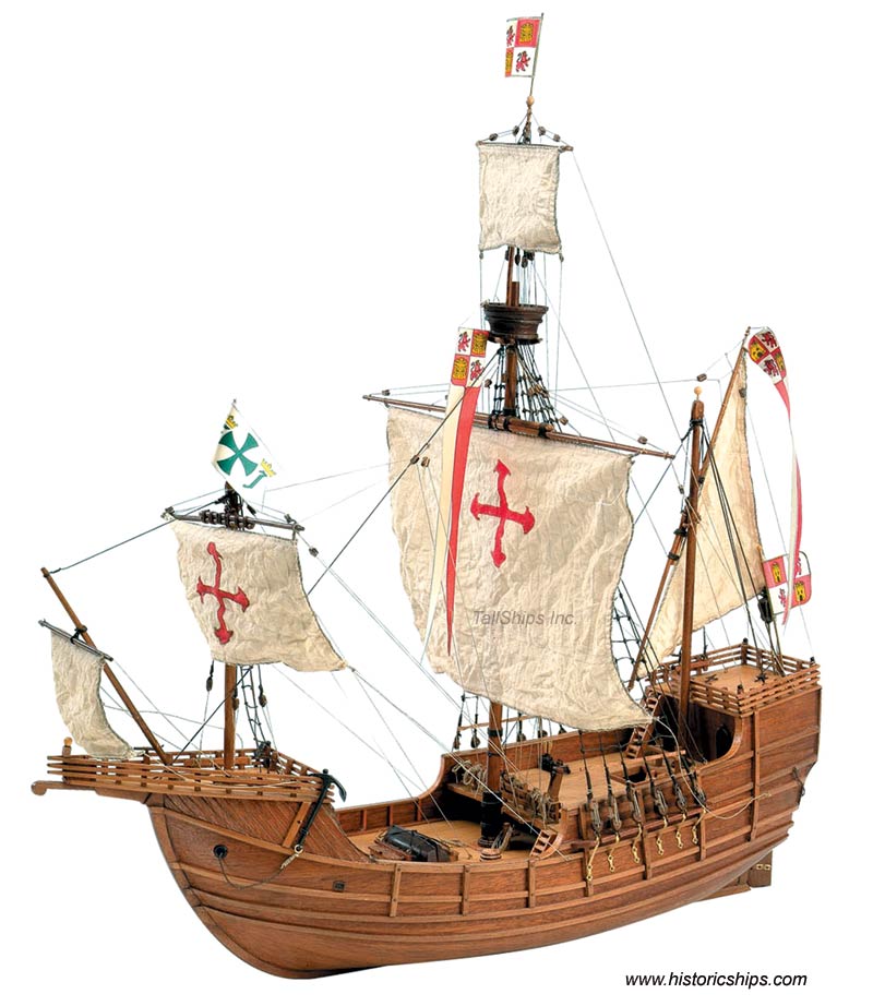 Christopher Columbus On His Ship