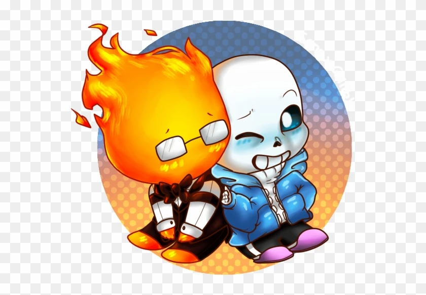 Sans x Grillby | Shipy Wiki | Fandom