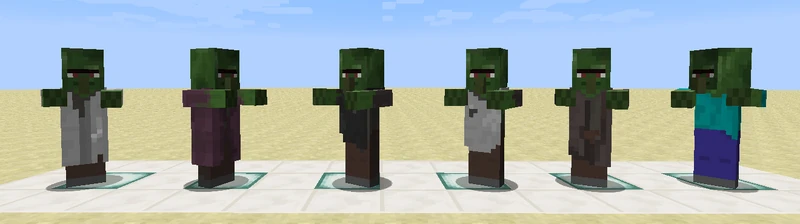 Villagers keep profession when zombified or cured | Sidben Minecraft ...