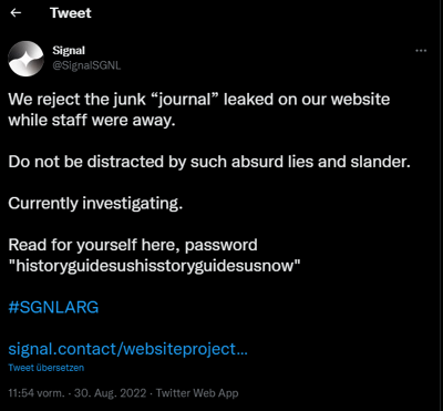 The Journal | Signal Wiki | Fandom