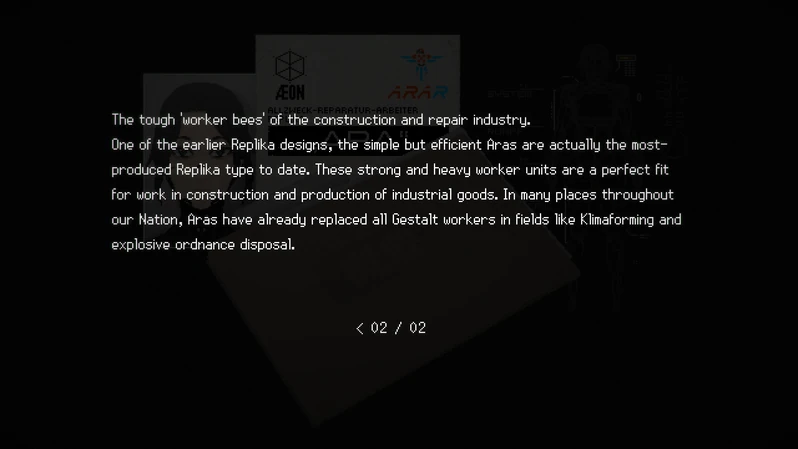 Replika Overview: ARAR | SIGNALIS Wiki | Fandom