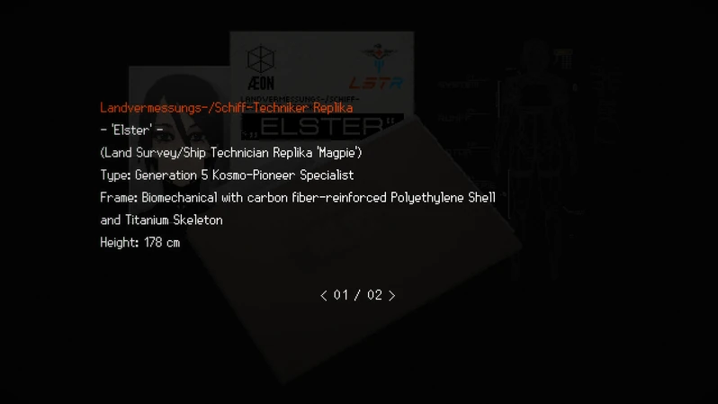 Replika Overview: LSTR | SIGNALIS Wiki | Fandom