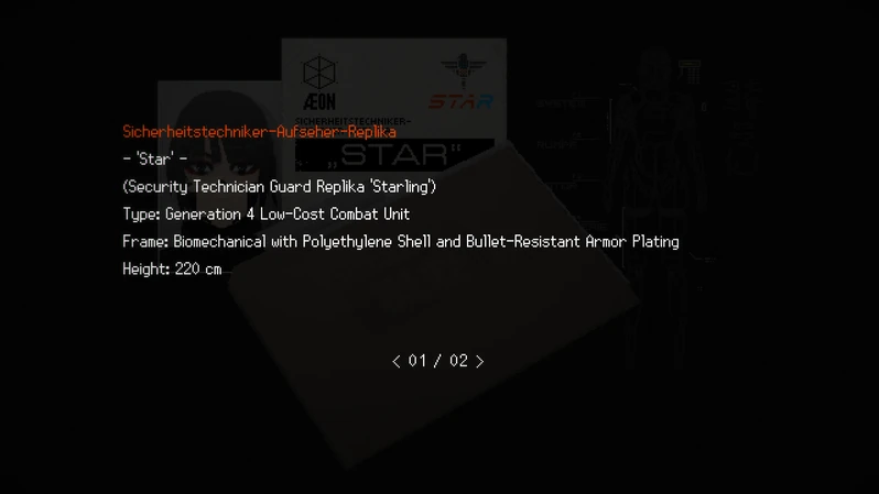 Replika Overview: STAR | SIGNALIS Wiki | Fandom