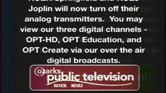 Ozarks Public Television Final Analog Sign-Off | Signons and Signoffs ...