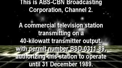 ABS-CBN Channel 2 Manila Sign On and Sign Off | Signons and Signoffs ...