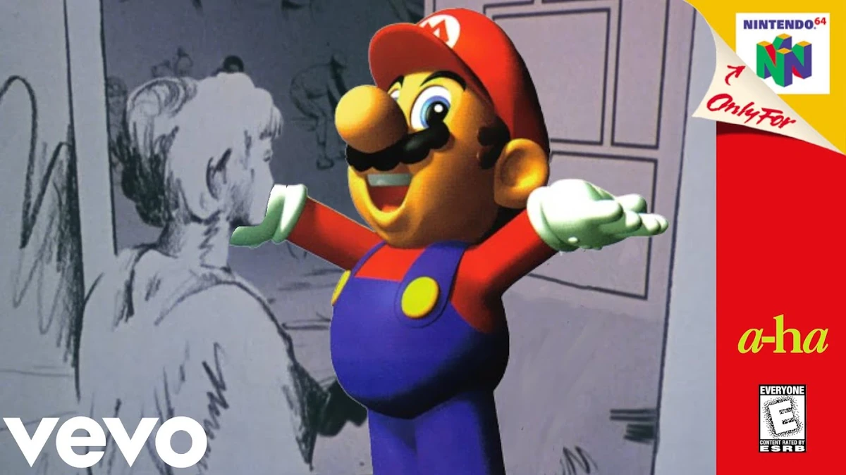 Take On Me but it's in the Super Mario 64 Soundfont (Music Video ...