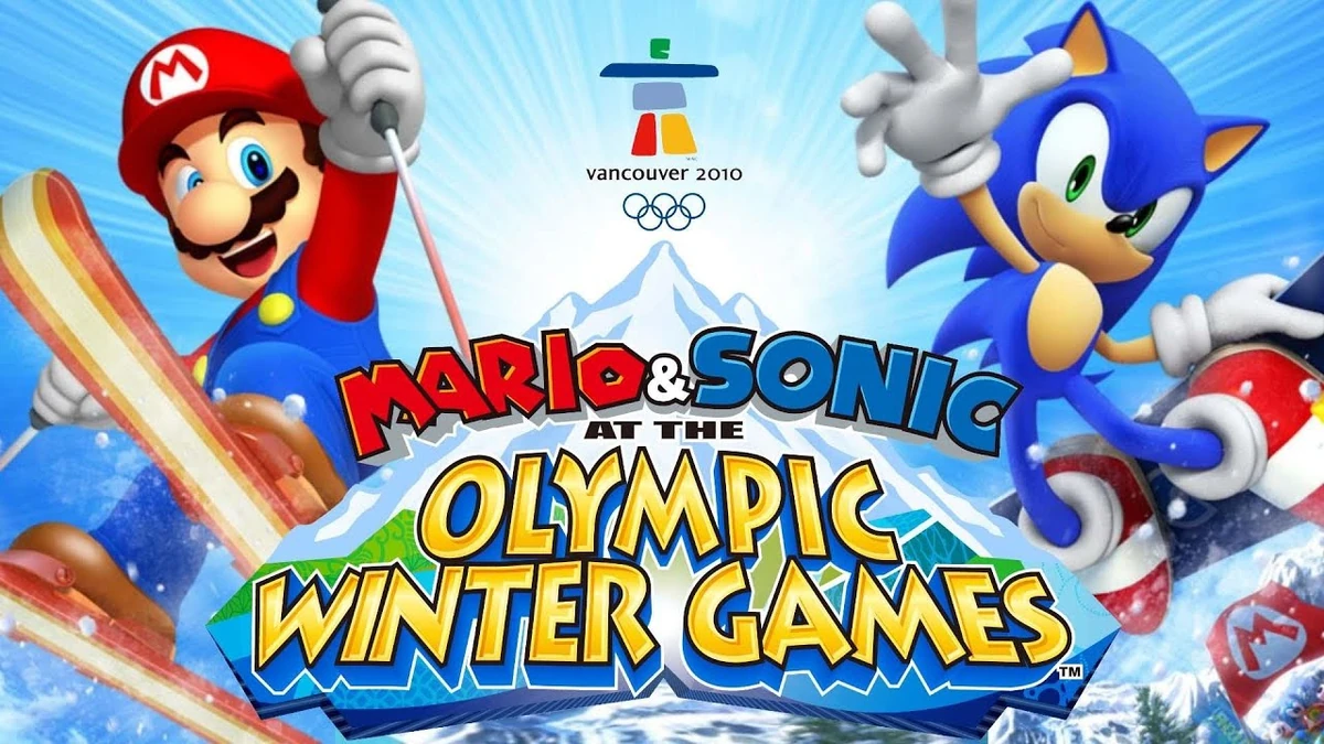 mario and sonic at the olympic winter games coloring pages