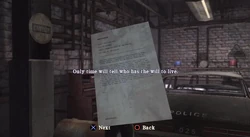 Wrinkled Note | Silent Hill Wiki | Fandom