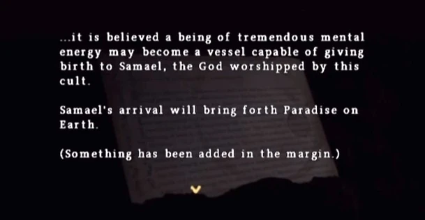 Note on the Ritual | Silent Hill Wiki | Fandom