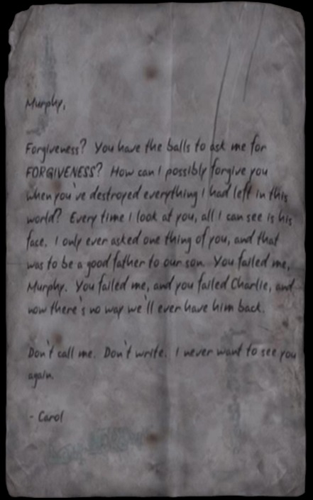 Carol's Letter | Silent Hill Wiki | Fandom