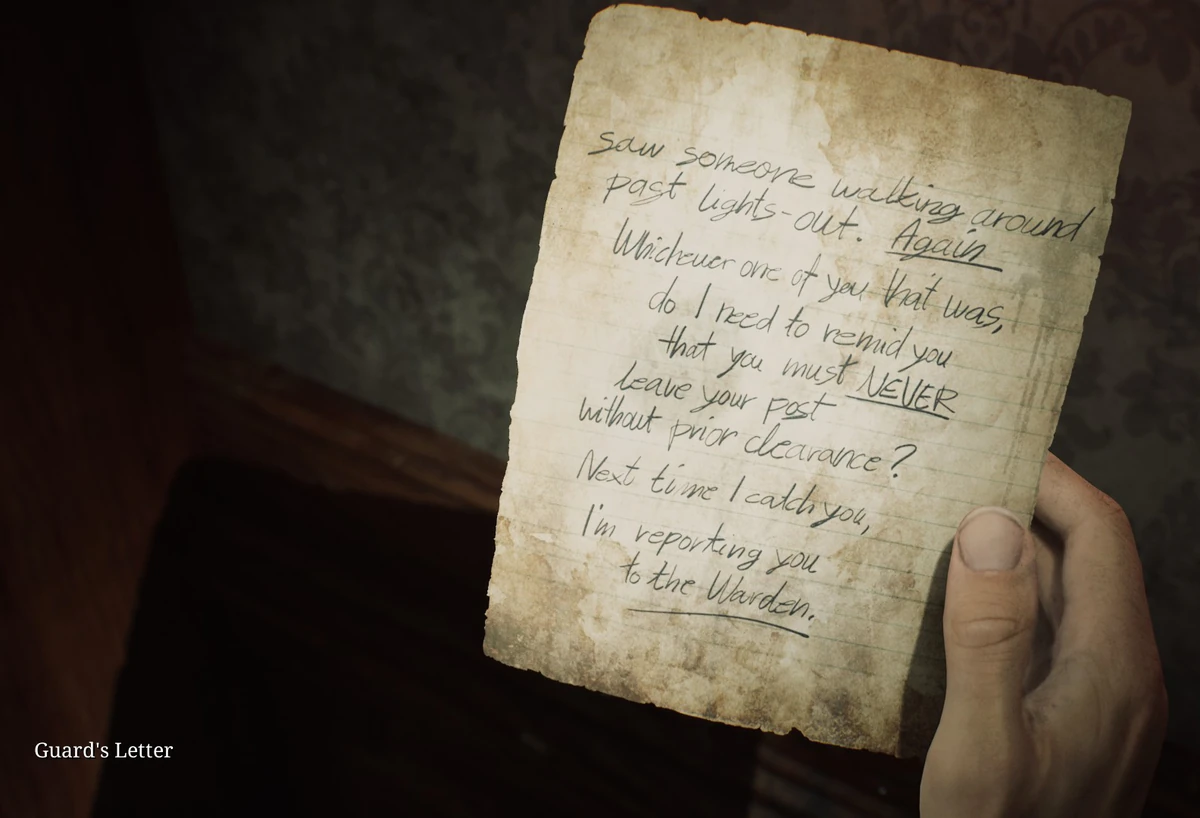Guard's Letter | Silent Hill Wiki | Fandom