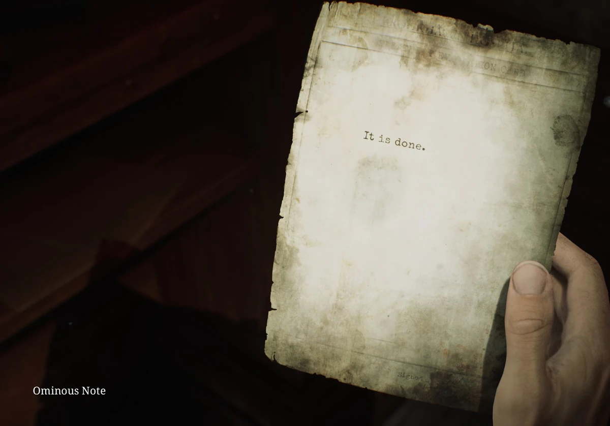 Ominous Note | Silent Hill Wiki | Fandom