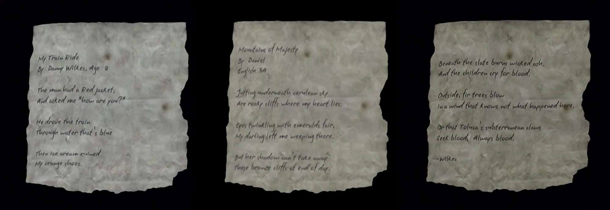 Train Poem | Silent Hill Wiki | Fandom