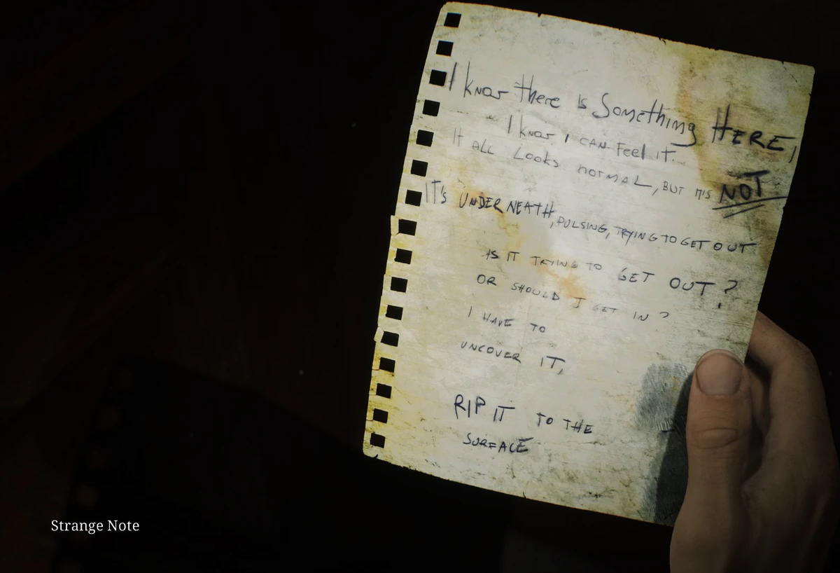 Strange Note | Silent Hill Wiki | Fandom