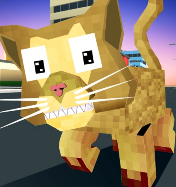Blocky Cat | Silly cars Wiki | Fandom