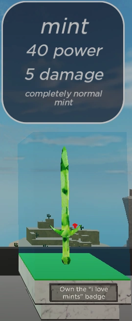 Mint | Silly Sword Game Wiki | Fandom