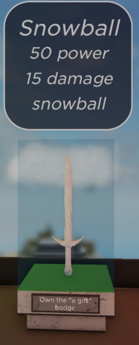 Snowball | Silly Sword Game Wiki | Fandom