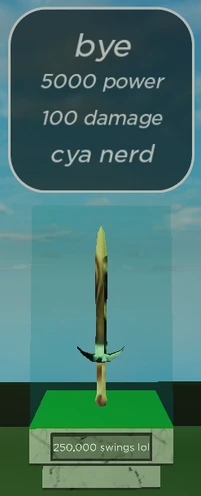 Bye | Silly Sword Game Wiki | Fandom