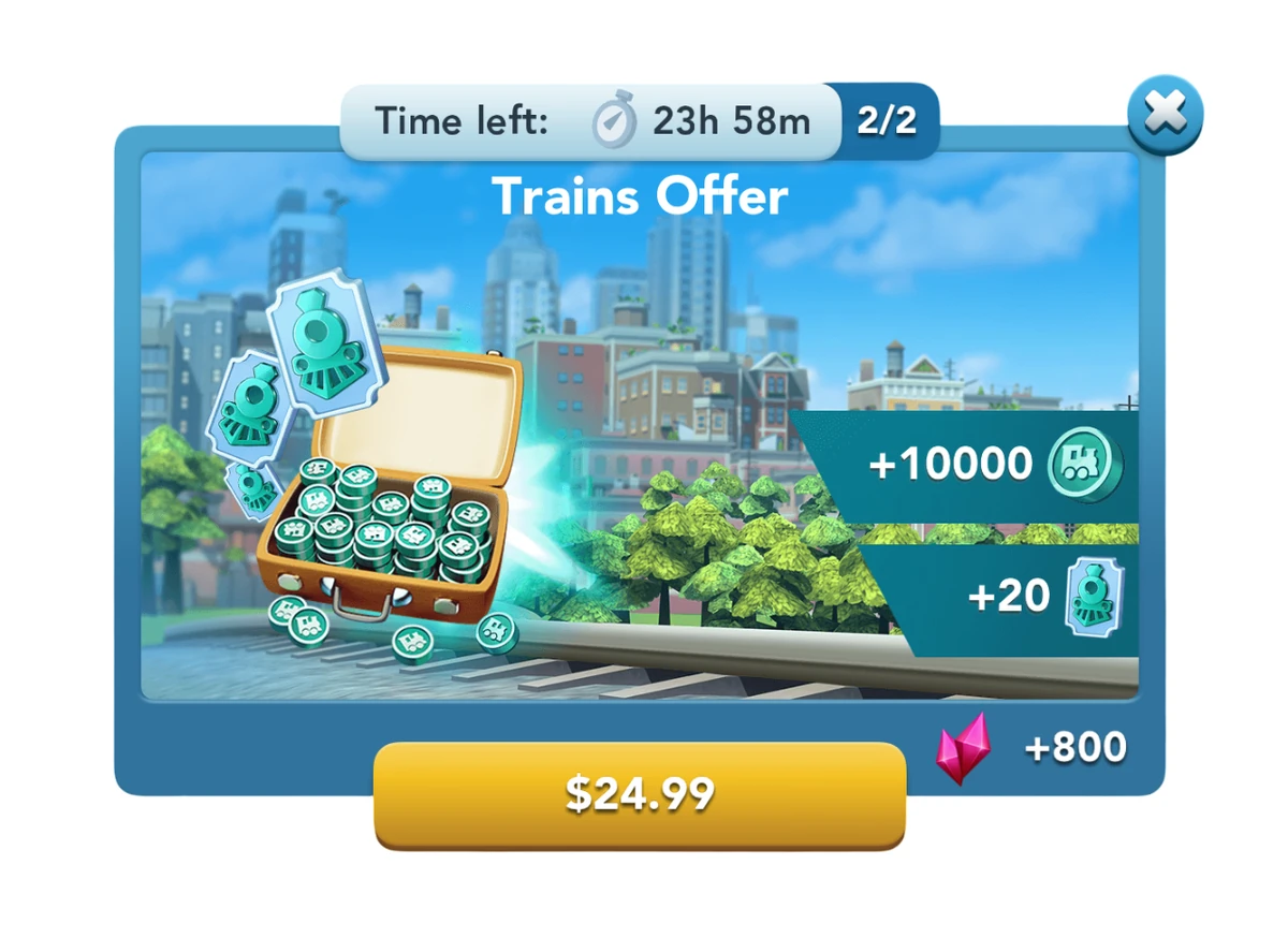 Trains Offer | SimCity BuildIt Wiki | Fandom