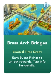 Brass Arch Bridges (Event Track) | SimCity BuildIt Wiki | Fandom