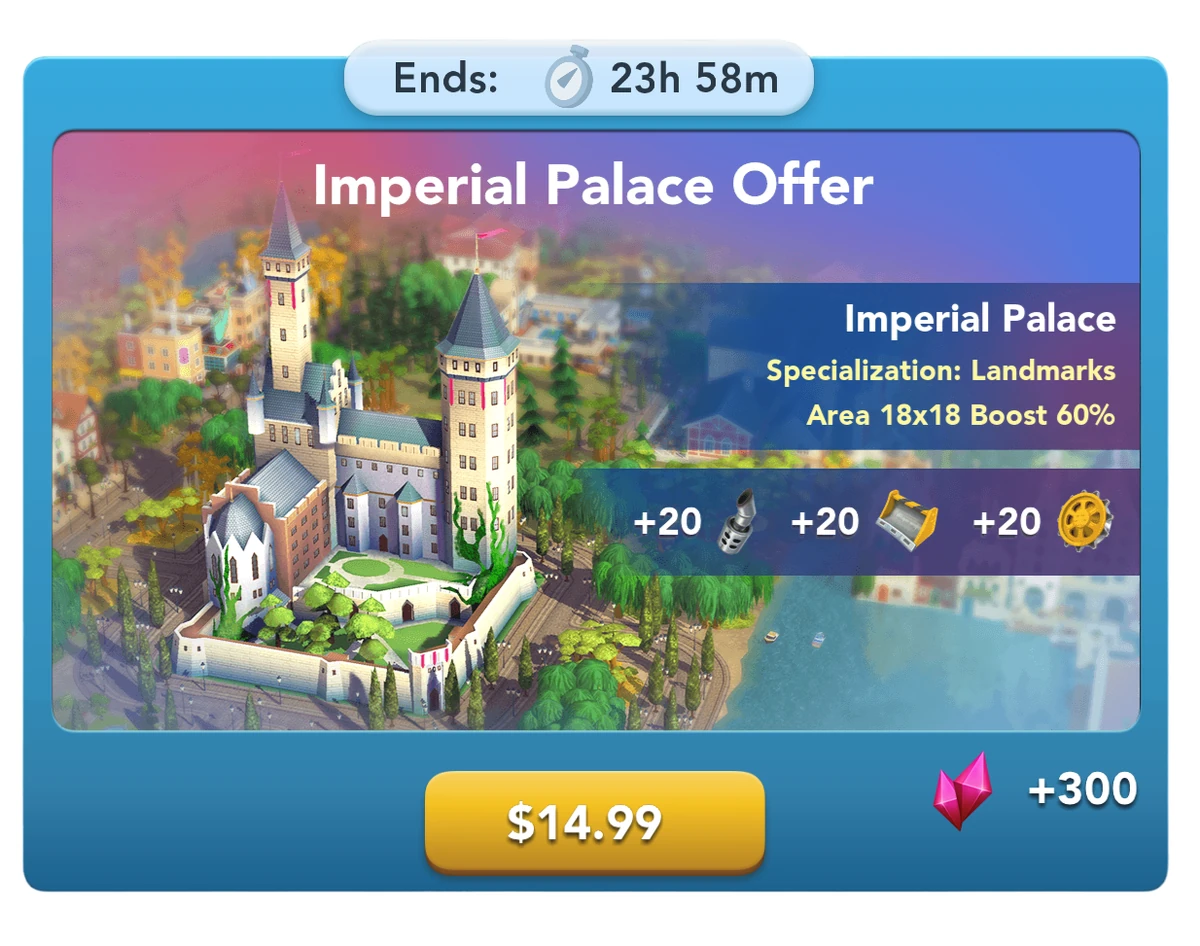 Imperial Palace Offer | SimCity BuildIt Wiki | Fandom