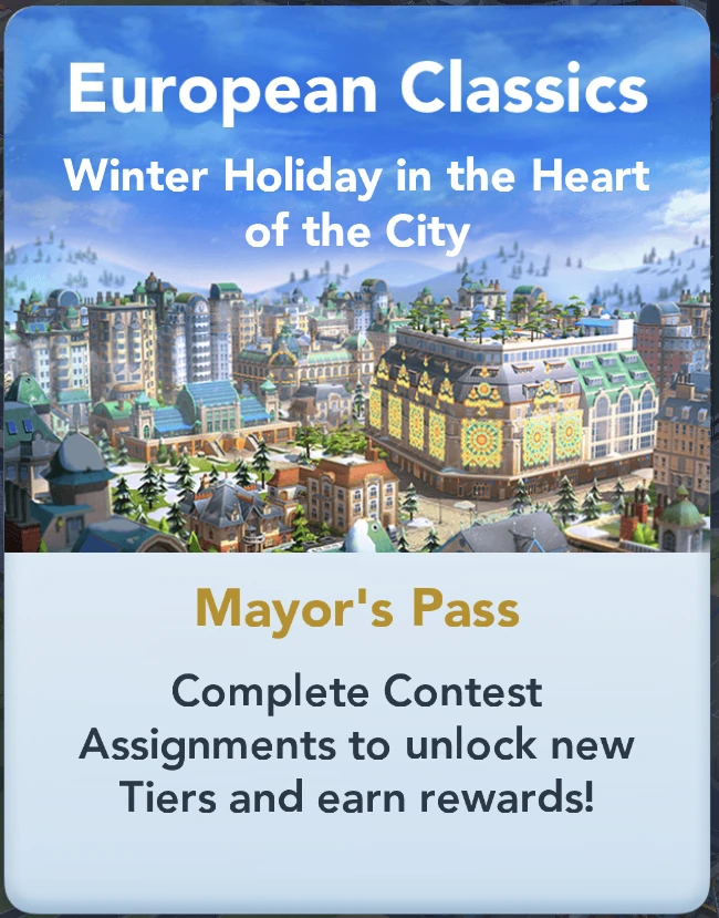 Mayor's Pass Season 27: European Classics | SimCity BuildIt Wiki | Fandom