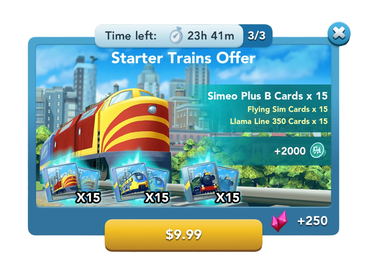 Starter Trains Offer | SimCity BuildIt Wiki | Fandom