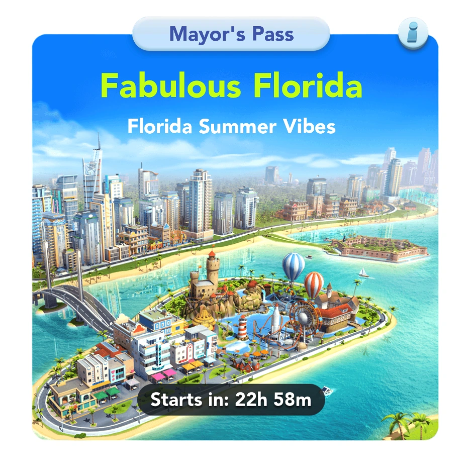 Mayor's Pass Season 31: Fabulous Florida | SimCity BuildIt Wiki | Fandom