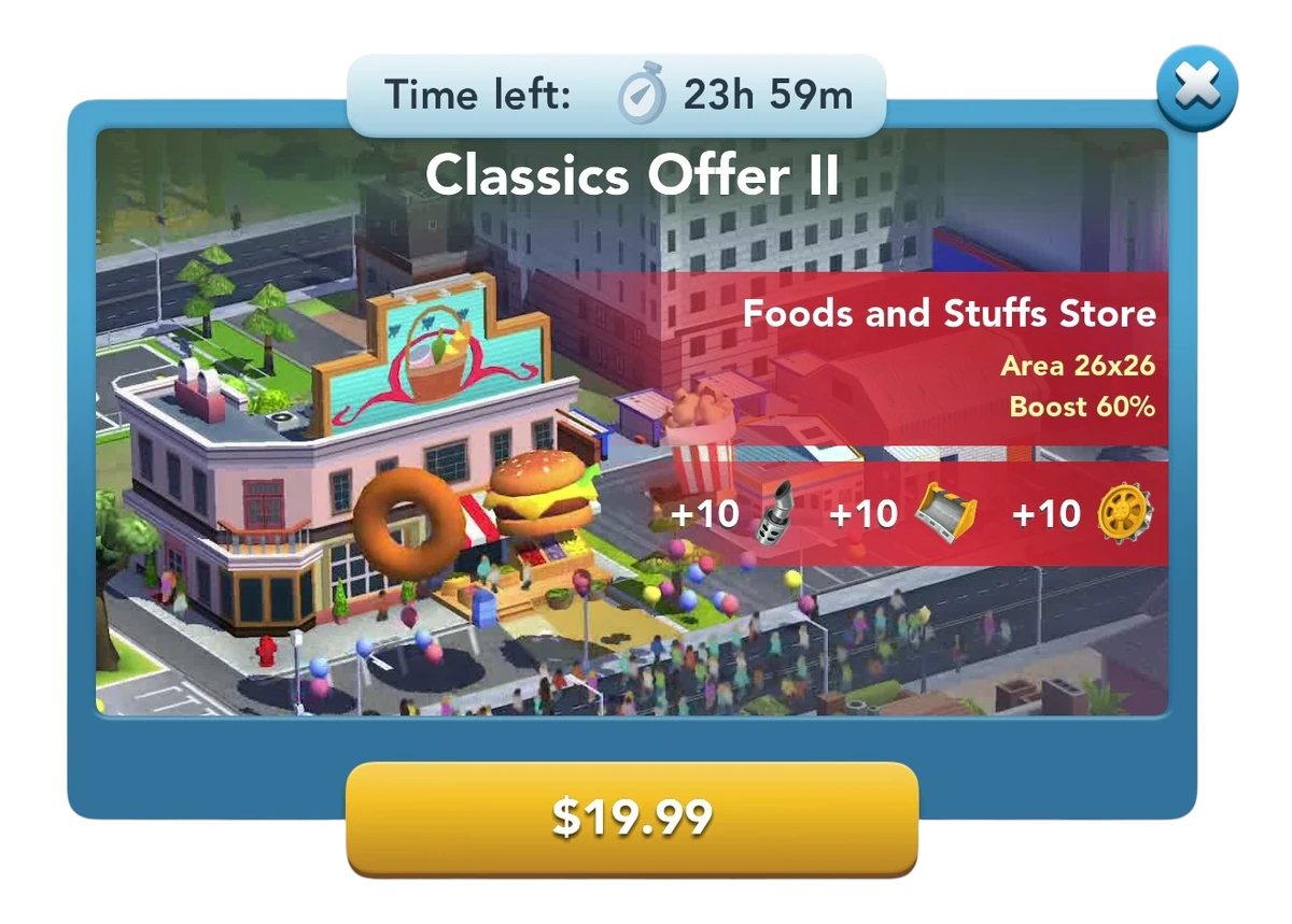 Classics Offer II - Foods and Stuffs Store | SimCity BuildIt Wiki | Fandom