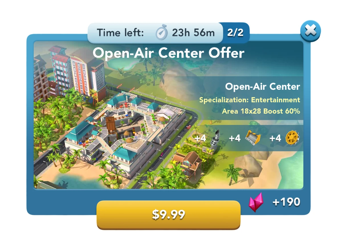 Open-Air Center Offer | SimCity BuildIt Wiki | Fandom