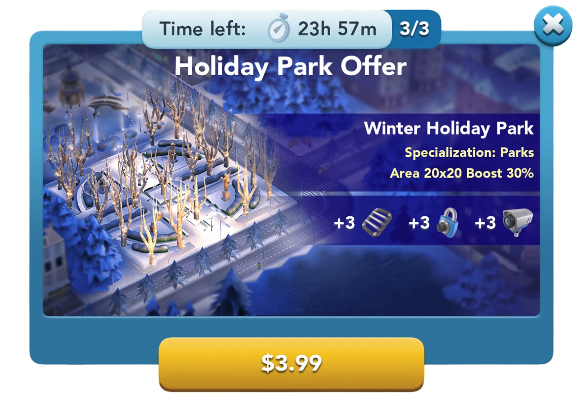Holiday Park Offer | SimCity BuildIt Wiki | Fandom