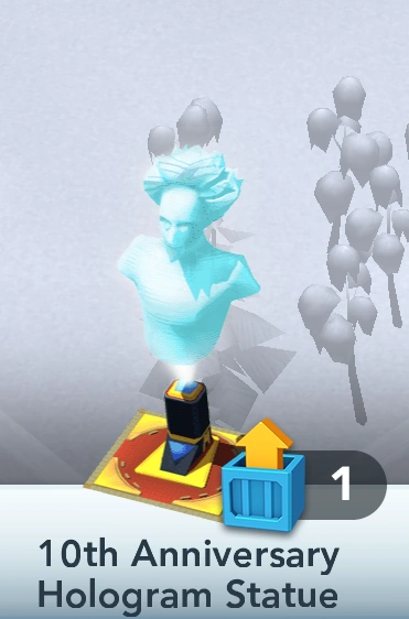 10th Anniversary Hologram Statue | SimCity BuildIt Wiki | Fandom