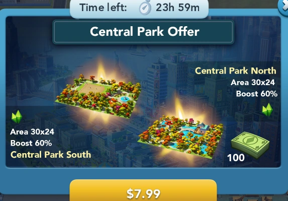 Central Park Offer | SimCity BuildIt Wiki | Fandom