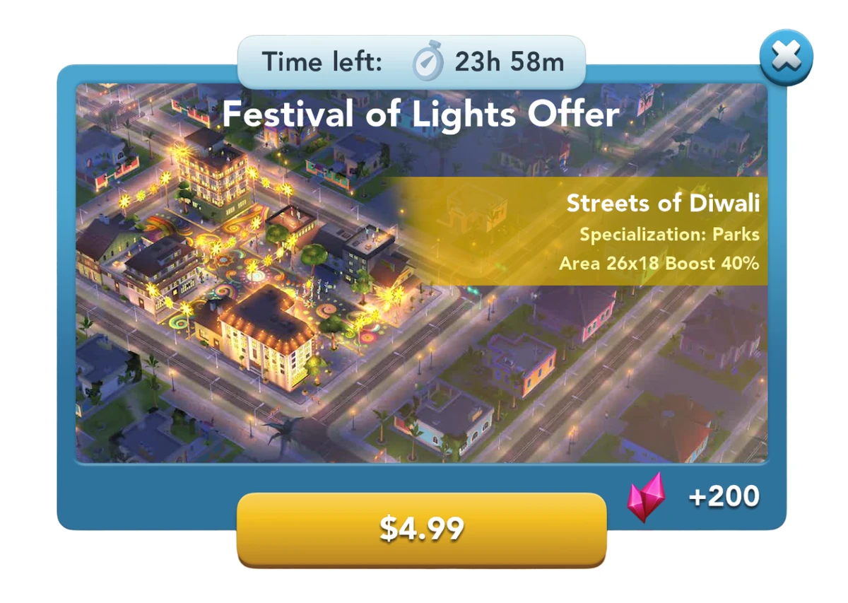 Festival of Lights Offer | SimCity BuildIt Wiki | Fandom