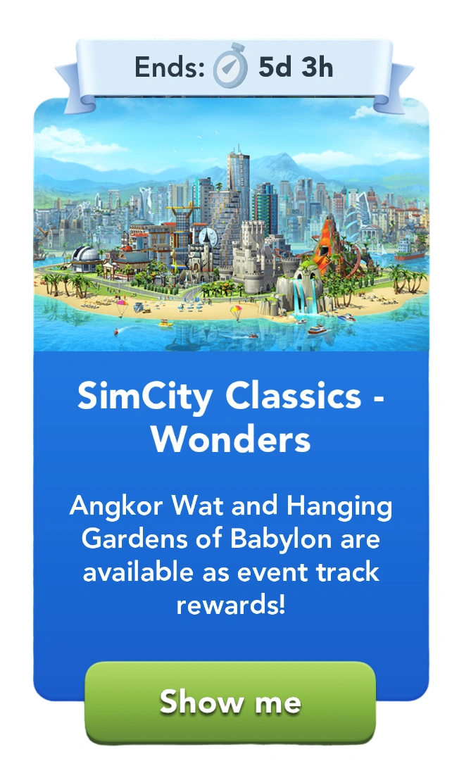 SimCity Classics - Wonders (Event Track) | SimCity BuildIt Wiki | Fandom